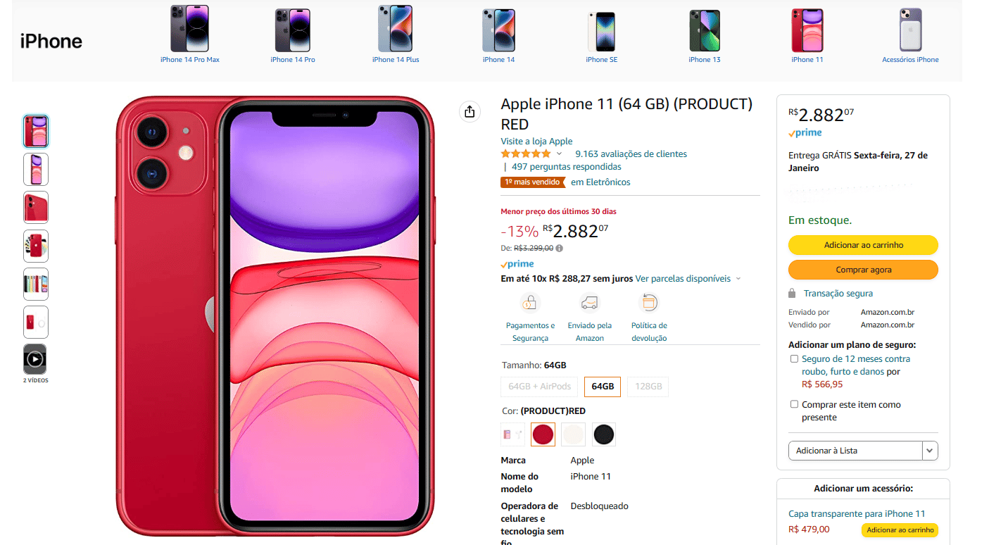 Apple iPhone 11 entra em nova promoção na Amazon Brasil – Tudo em ...