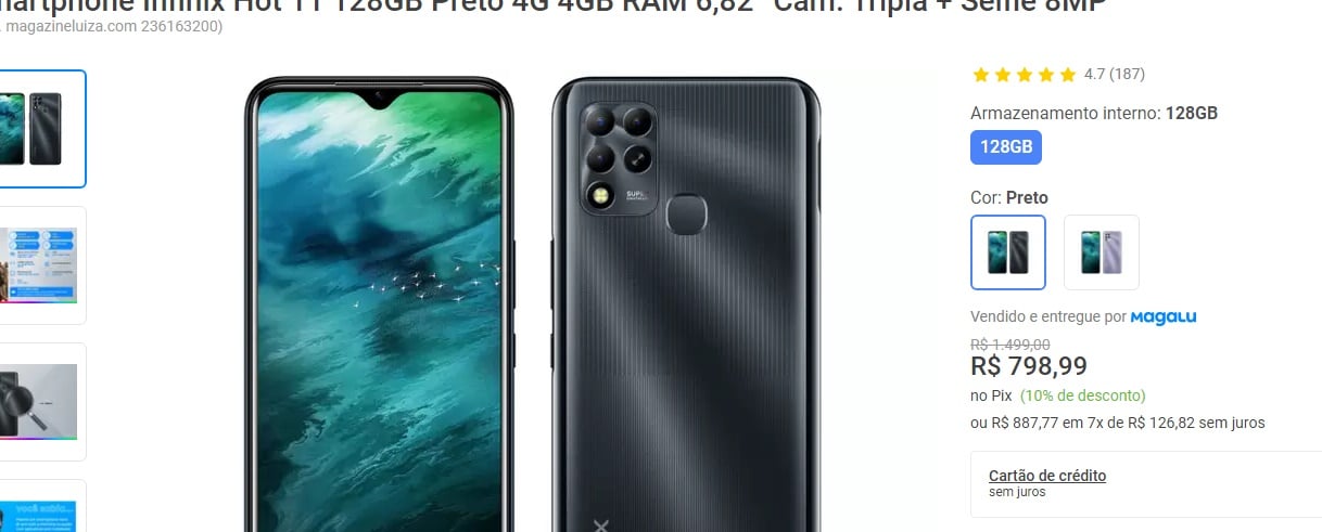 Celular da Infinix com super bateria de 6000 mAh baratíssimo – Tudo em ...